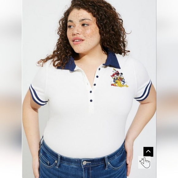 torrid | Tops | Torrid Disney Americana Mickeyfriends Foxy Short Sleeve ...